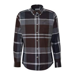 Barbour Hemd 'Dunoon' Herren Gr&ouml;&szlig;e M navy / braun / wei&szlig;