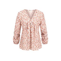 Cloud5ive Bluse Damen Gr&ouml;&szlig;e XS pink / wei&szlig;