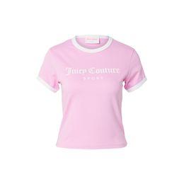 Juicy Couture T-Shirt 'Ringer' Damen Gr&ouml;&szlig;e XS hellpink / offwhite