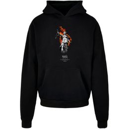 Mj Gonzales Sweatshirt 'Justitia' Herren Gr&ouml;&szlig;e XS grau / orange / rot / schwarz