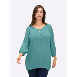 sheego Bluse Damen Gr&ouml;&szlig;e M t&uuml;rkis