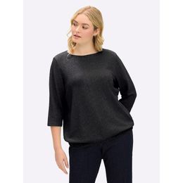 sheego Sweatshirt Damen Gr&ouml;&szlig;e L schwarz
