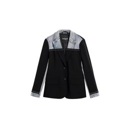 Desigual Blazer Damen Gr&ouml;&szlig;e 40 blue denim / schwarz