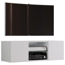 Vcm TV M&ouml;bel Wandboard Lowboard h&auml;ngend Ma&szlig;e H. 40 x B. 95 x T. 36 cm Wandschrank - Jusa