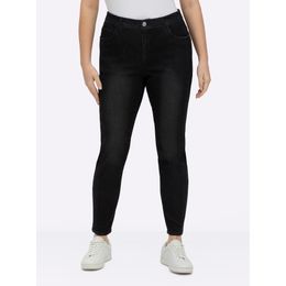 sheego Jeans Damen Gr&ouml;&szlig;e 43/44 anthrazit