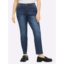 sheego Jeans Damen Gr&ouml;&szlig;e 45/46 blue denim