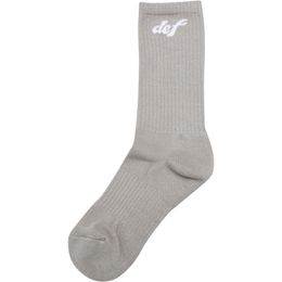DEF Socken 'Pastel' Damen Gr&ouml;&szlig;e 39/42 basaltgrau / wei&szlig;