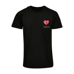 Merchcode T-Shirt 'Football - Turkey' Herren Gr&ouml;&szlig;e 4XL rot / schwarz / wei&szlig;