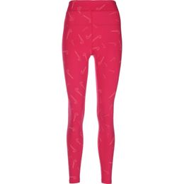Nike Sportswear Leggings Damen Gr&ouml;&szlig;e M senf / himbeer / offwhite