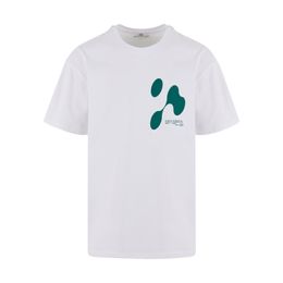 MT Upscale T-Shirt 'Theory Of Anomaly' Herren Gr&ouml;&szlig;e XL petrol / wei&szlig;