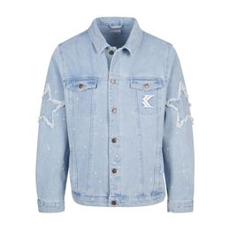 Karl Kani Jacke Herren Gr&ouml;&szlig;e XS hellblau / wei&szlig;