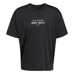 adidas Performance Funktionsshirt 'CLIMACOOL POWER TRAINING GRAPHIC' Herren Gr&ouml;&szlig;e L schwarz / wei&szlig;