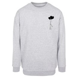 Merchcode Sweatshirt 'Love In The Air' Herren Gr&ouml;&szlig;e M hellgrau / schwarz