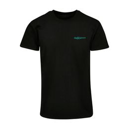 Merchcode T-Shirt 'Die Flippers - Wir Sagen Danke Sch&ouml;n' Herren Gr&ouml;&szlig;e XL azur / koralle / schwarz