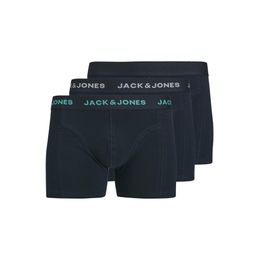 Jack & Jones Jack & Jones Boxershorts 'JACCONOR' Herren Gr&ouml;&szlig;e L dunkelblau / jade / wei&szlig;