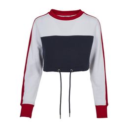 Urban Classics Sweatshirt Damen Gr&ouml;&szlig;e S navy / rot / wei&szlig;
