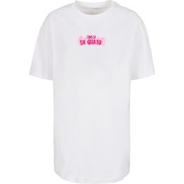 Merchcode T-Shirt 'Cono Di Gelato' Damen Gr&ouml;&szlig;e XL neonpink / hellpink / wei&szlig;