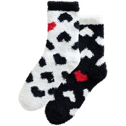 next Socken Damen Gr&ouml;&szlig;e 36/41 rot / schwarz / wei&szlig;