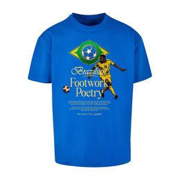 MT Upscale T-Shirt 'Footwork Poetry' Herren Gr&ouml;&szlig;e L kobaltblau / gelb / gr&uuml;n / schwarz