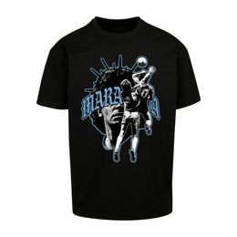 MT Upscale T-Shirt 'Hand Of God' Herren Gr&ouml;&szlig;e XL azur / grau / schwarz / wei&szlig;
