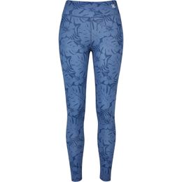 Just Rhyse Leggings 'Summertime' Damen Gr&ouml;&szlig;e XL blau / royalblau / wei&szlig;
