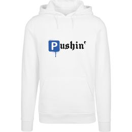 Mister Tee Sweatshirt 'Pushin P' Herren Gr&ouml;&szlig;e 4XL kobaltblau / schwarz / wei&szlig;