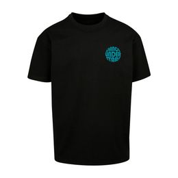 Merchcode T-Shirt 'Dance Under Stars' Herren Gr&ouml;&szlig;e S cyanblau / orange / pink / schwarz