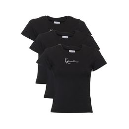 Karl Kani T-Shirt 'Essential' Damen Gr&ouml;&szlig;e M schwarz / wei&szlig;