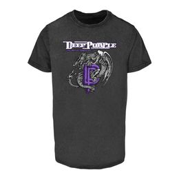 Merchcode T-Shirt 'Deep Purple Dragon' Herren Gr&ouml;&szlig;e M lila / schwarz / wei&szlig;