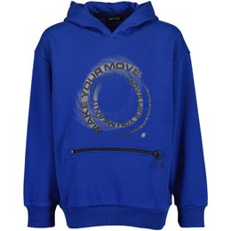Hoodie Blue Seven "Blue Seven Hoodie", Jungen, Gr. 140, 5540, royal, 68% Baumwolle, 32% Polyester, normal, Rundhals, gerader Abschluss, Sweatshirts Hoodie
