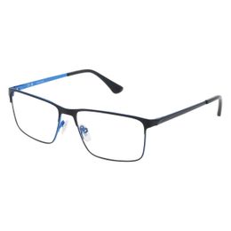 Police VPLD06 Brille Herren | Fassung: Vollrand, Quadratisch, Schwarz Blau