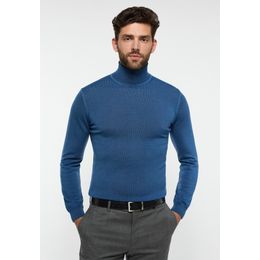 Eterna Herren Strickpulloverrauchblau, Gr. M, 100% Wolle, Pullover