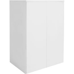 Aktenschrank OTTO HOME, B:60cm H:80cm T:35cm, wei&szlig;, Spanplatte, B&uuml;ro, Schr&auml;nke, "Jarvie", Mehrzweckschrank, Push-to-open, 2 F&auml;cher, 60x80 cm