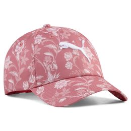 Puma Damen Flex Cap "Essentials Elevated Bedruckte Baseball-Cap Erwachsene"wild pink floral aop, unifarben, Futter Vorderteil: 100% Polyester, Caps
