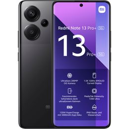 Xiaomi Smartphone "Redmi Note 13 Pro+ 5G 12+512GB", 512 GB, schwarz, Mobiltelefone