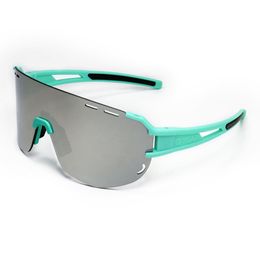YEAZ Damen Sportbrille "Sport-Sonnenbrille wei&szlig;/blau SUNGLOW", gr&uuml;n, Sonnenbrillen