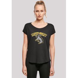 F4NT4STIC Damen T-Shirt "Harry Potter Hufflepuff Sport Emblem", schwarz, Gr. M, Obermaterial: 100% Baumwolle, Shirts, Print