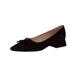 Peter Kaiser Damen Ballerina "Peter Kaiser Ballerinas Veloursleder", Gr. 37, schwarz, Veloursleder, Schuhe