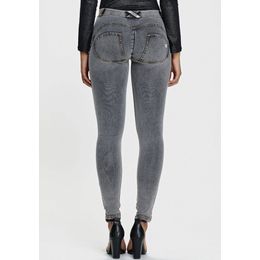 Freddy Damen Jeggings "WRUP2RC002ORG", grau, Gr. XL, Stoff, Obermaterial: 84% Baumwolle, 16% Elasthan, Hosen, mit Lifting & Shaping Effekt