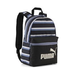Puma Freizeitrucksack "Puma Phase 13 l Kleiner Rucksack Jugendliche", B/H/T: 25cm x 37cm x 12cm, onesizeschwarz stripes aop, Rucks&auml;cke