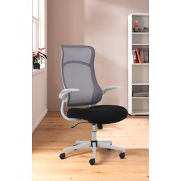 B&uuml;rostuhl OTTO HOME, B:67,5cm H:120cm T:73cm, grau, St&uuml;hle, "Toico, Design-Schreibtischstuhl", ergonomische R&uuml;ckenlehne, Lendenwirbelst&uuml;tze &