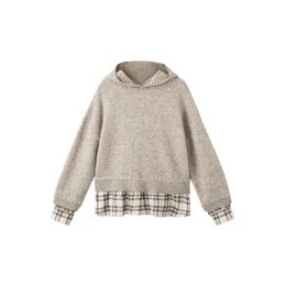 Mango Pullover 'Teria' Damen Gr&ouml;&szlig;e S beige / hellbraun / schwarz