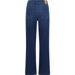 Mustang Damen Weite Jeans "Madison Wide", blau, Gr. 33, unifarben, Denim/Jeans, Obermaterial: 78% Baumwolle, 10% Lyocell, 9% Elastomultiester, 3%