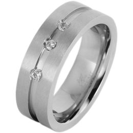 Adelia&acute;s ADELIA ́S Fingerring "Damen Ring aus Edelstahl", 60, Edelstahlsilber, Edelstahl, Fingerringe, Ideal zum Verschenken &ndash; schlicht und stilvoll