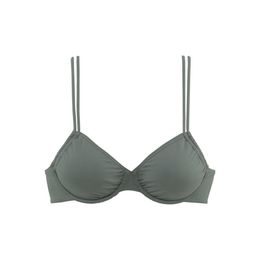 Lascana Bikini Top female Green size 38