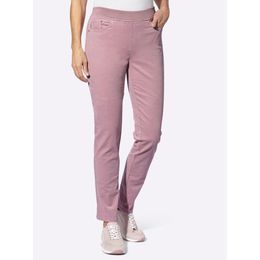 Inspirationen Damen Cordhose, lila, Gr. 20, unifarben, 98% Baumwolle, 2% Elasthan, Hosen