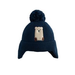 Cool Club M&uuml;tze Gr&ouml;&szlig;e 34 creme / navy / dunkelbraun