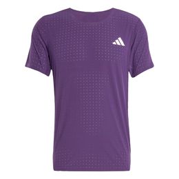 adidas Performance Funktionsshirt 'ADIZERO' Herren Gr&ouml;&szlig;e XXXL dunkellila / wei&szlig;