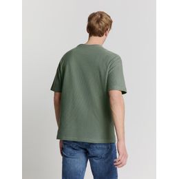 NO EXCESS Herren T-Shirt "NO EXCESS Jacquard crewneck t-shirt", grau, Gr. M, 100% Baumwolle, Shirts