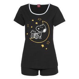 PEANUTS Shorty Damen Gr&ouml;&szlig;e XS/S gelb / schwarz / wei&szlig; Winterkleid